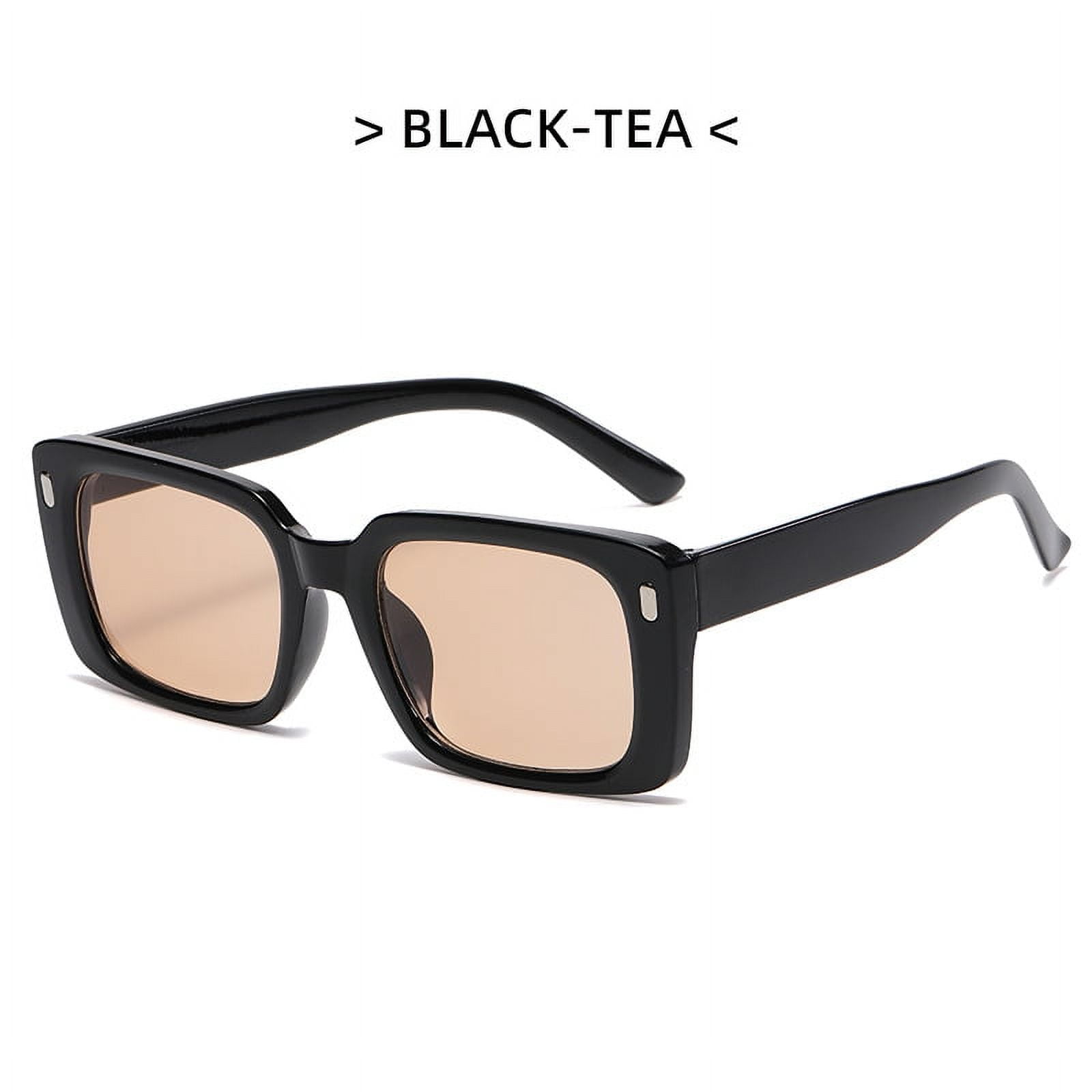 Hip Retro Sunglasses: Vintage Square Frames, Edgy Rivets, Urban Chic ...