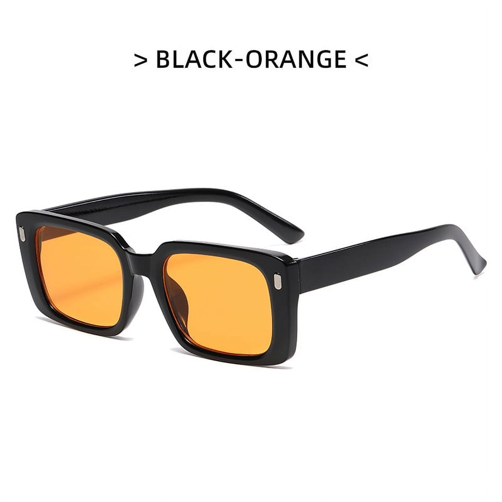 Hip Retro Sunglasses: Vintage Square Frames, Edgy Rivets, Urban Chic ...