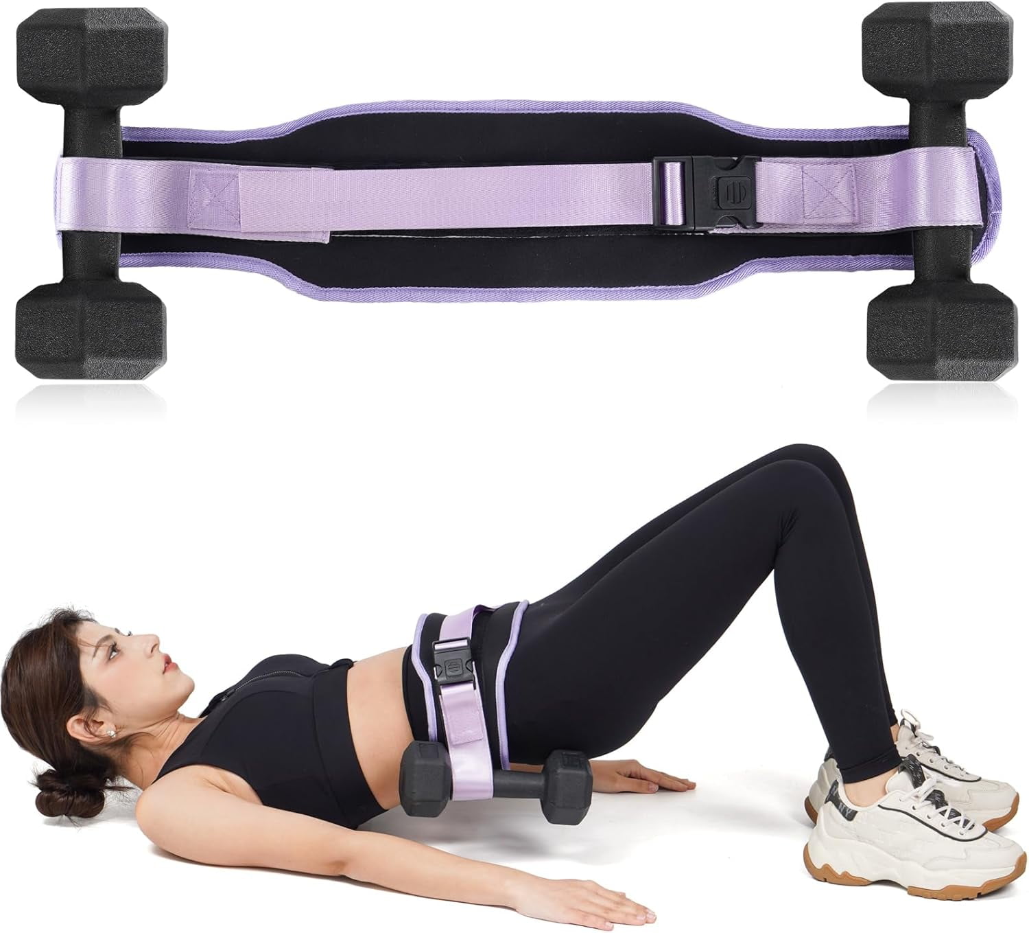 Hip Thrust Belt for Dumbbells, Kettlebells & Plates - Premium Booty ...