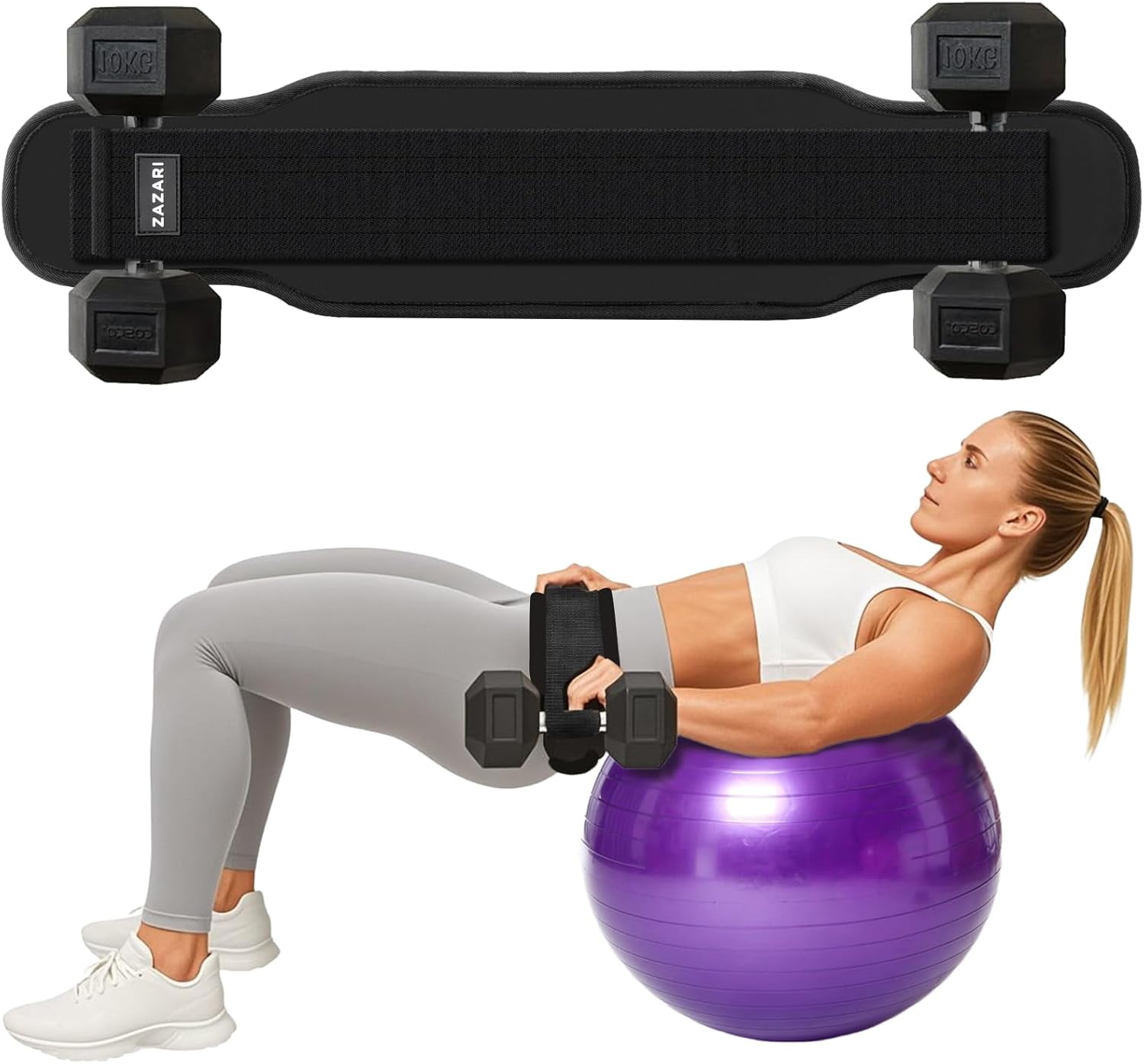 Hip Thrust Belt with Non-Slip Padding – Comfortable Hip Protection ...
