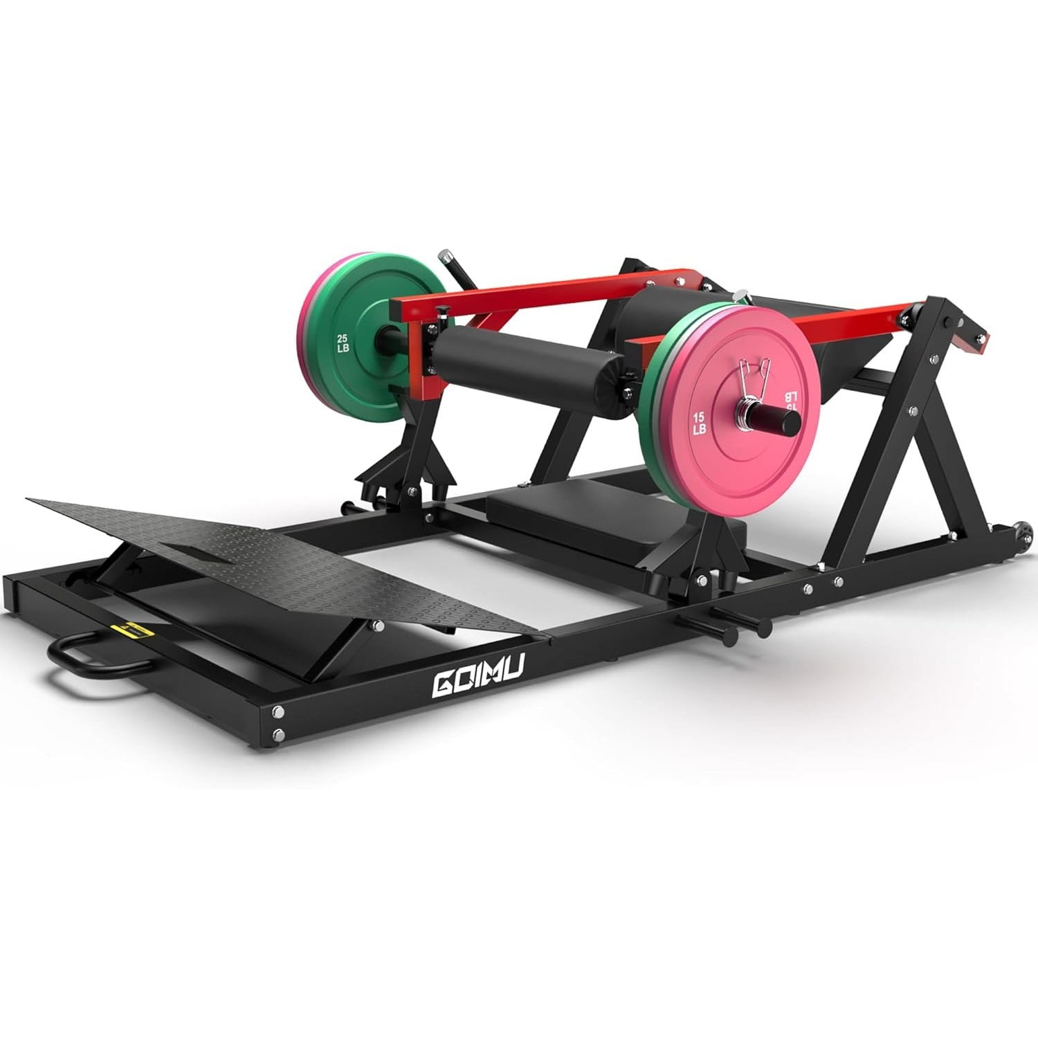 Hip Thrust Machine, 800LBS Plate-Loaded Glute Drive Band Peg, Heavy ...