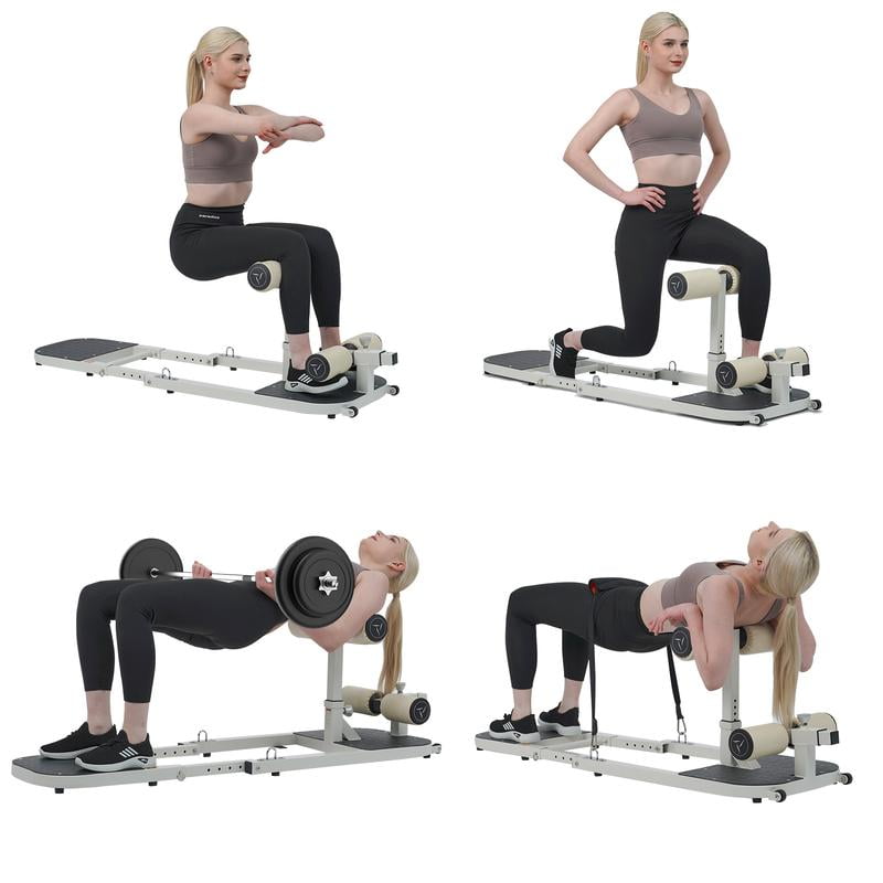 Hip Thrust Machine with High Resistance and Protectors Pad - 3D High ...