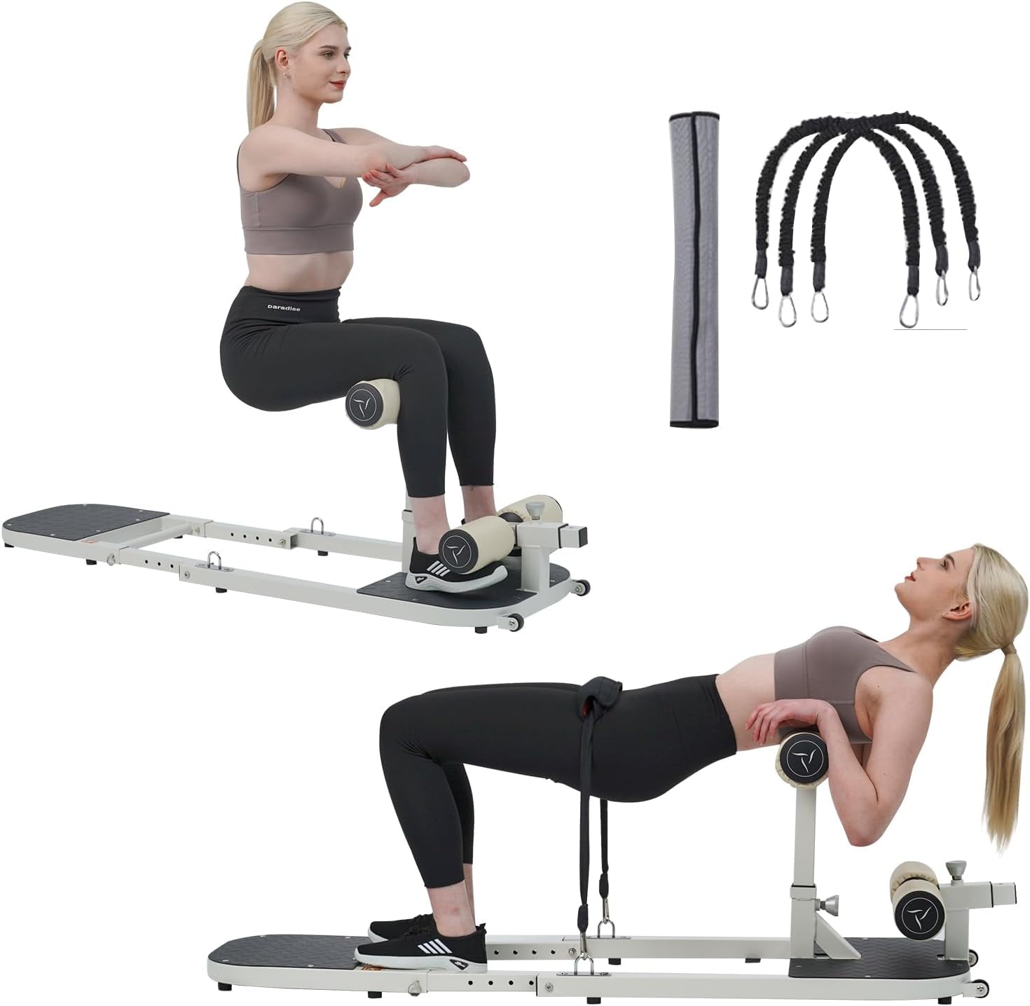 Hip Thrust Machine with High Resistance and Protectors Pad - 3D High ...