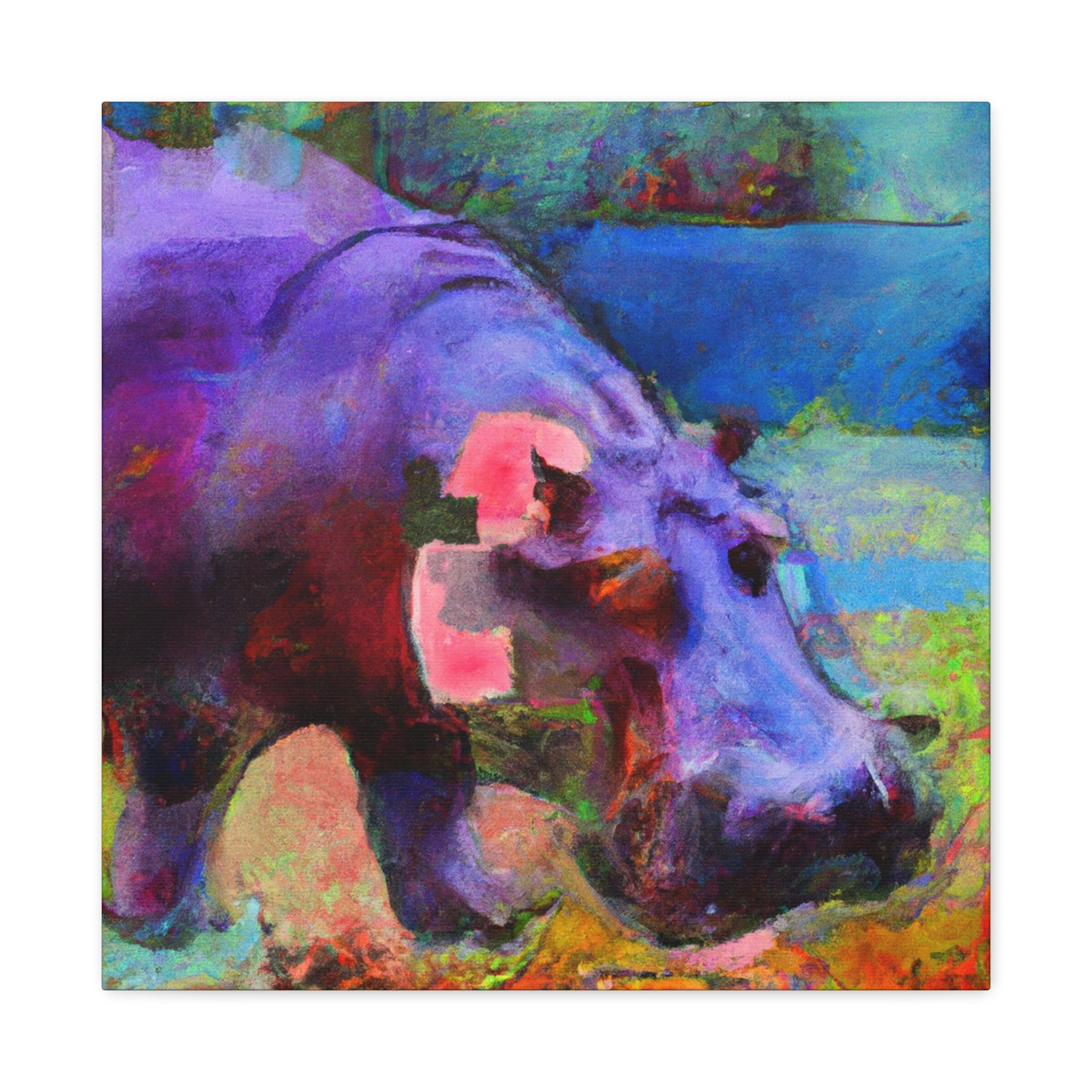 Hip 'n Hop Hippo - Canvas - Walmart.com