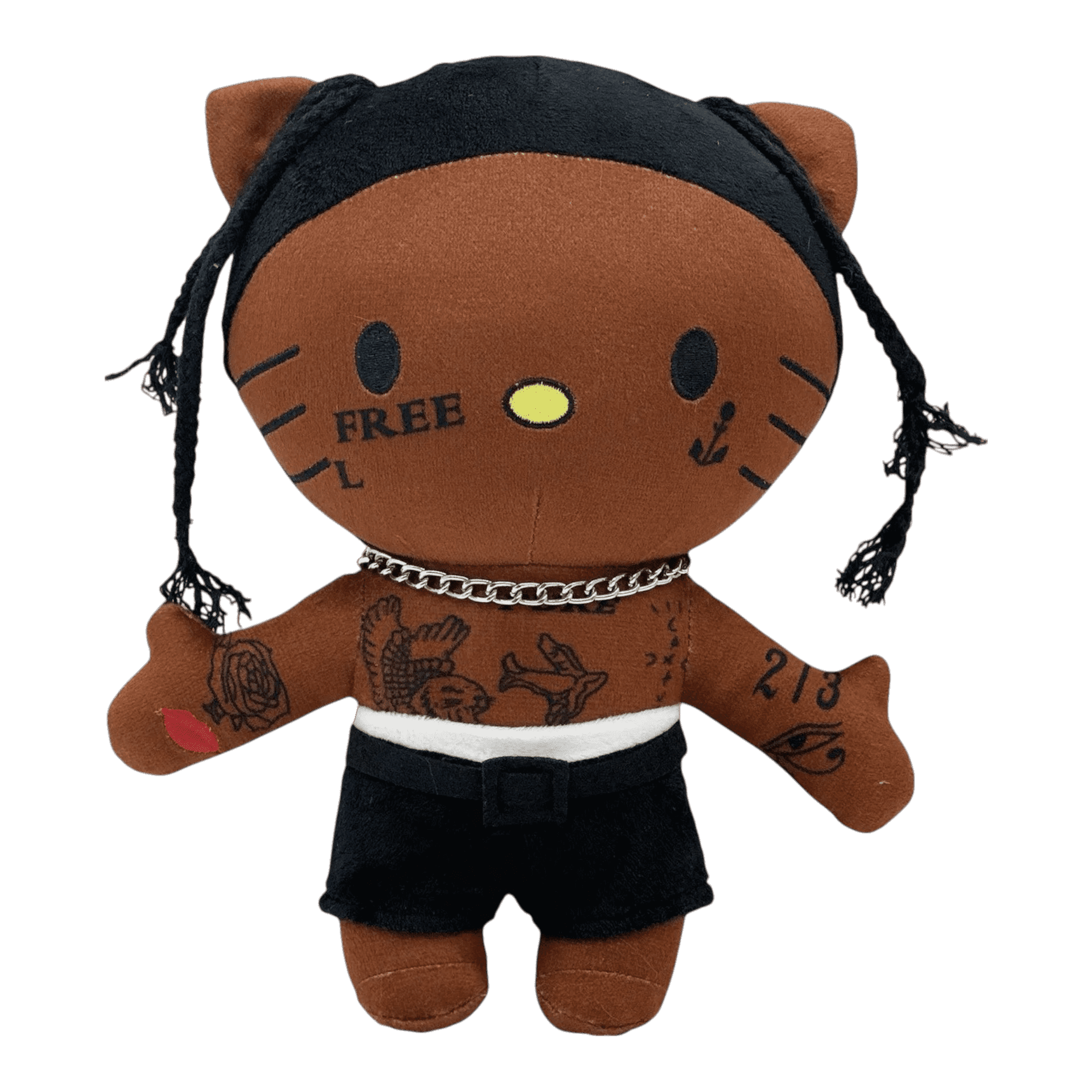 HipHopSupply Travis Scott Hello Kitty Plush Toy Soft Collectable Hip ...