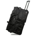 Hipack 28-Inch Heavy Duty Rolling Duffle Bag - Black - Walmart.com