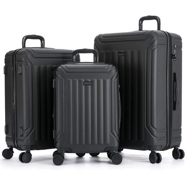 Hipack Hipack Rover Generation Hardside 3-Piece Luggage Set - Black ...
