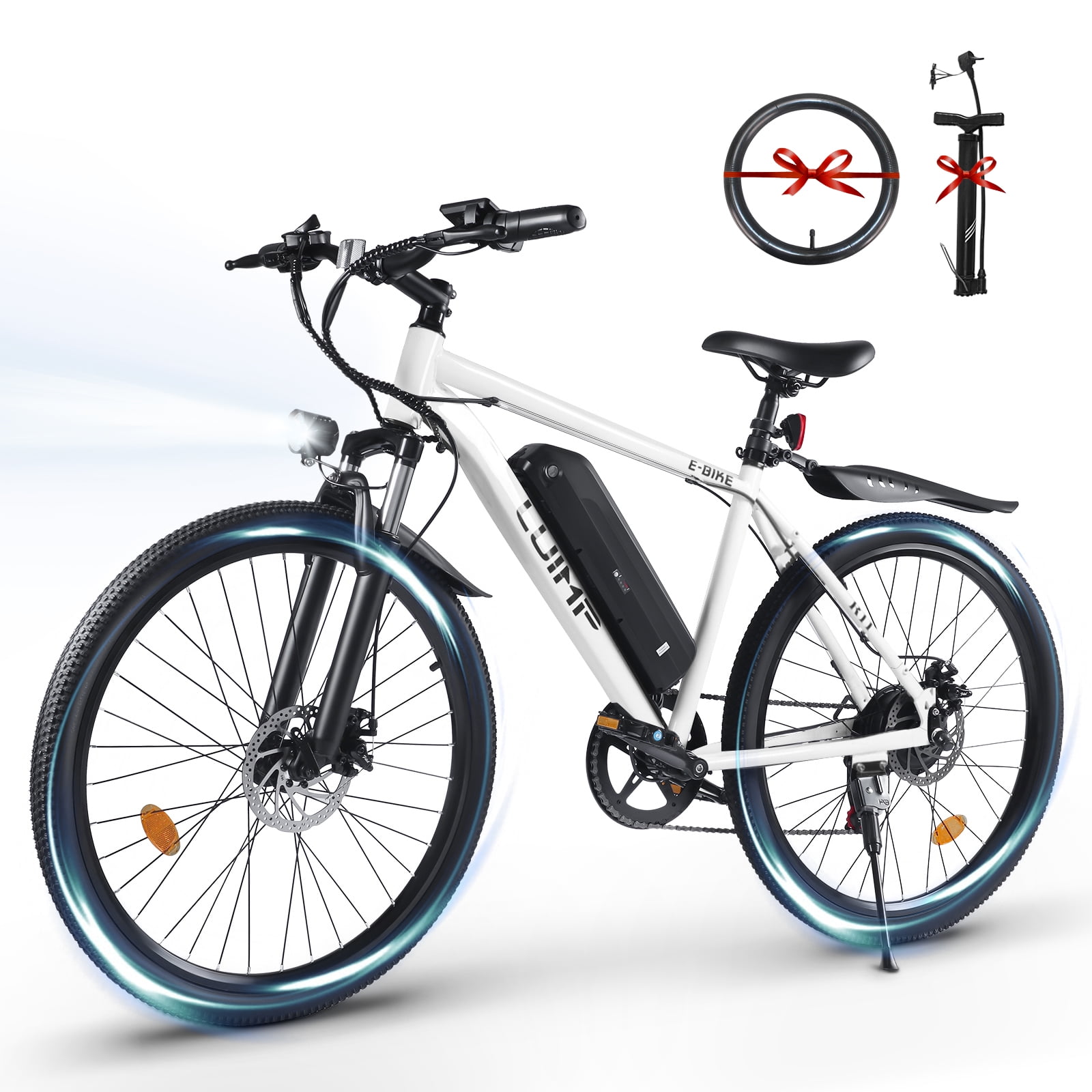 Hipatoo 26" Electric Bike, 500W 20MPH Ebike, 36V 10.4Ah Battery, E-bike ...