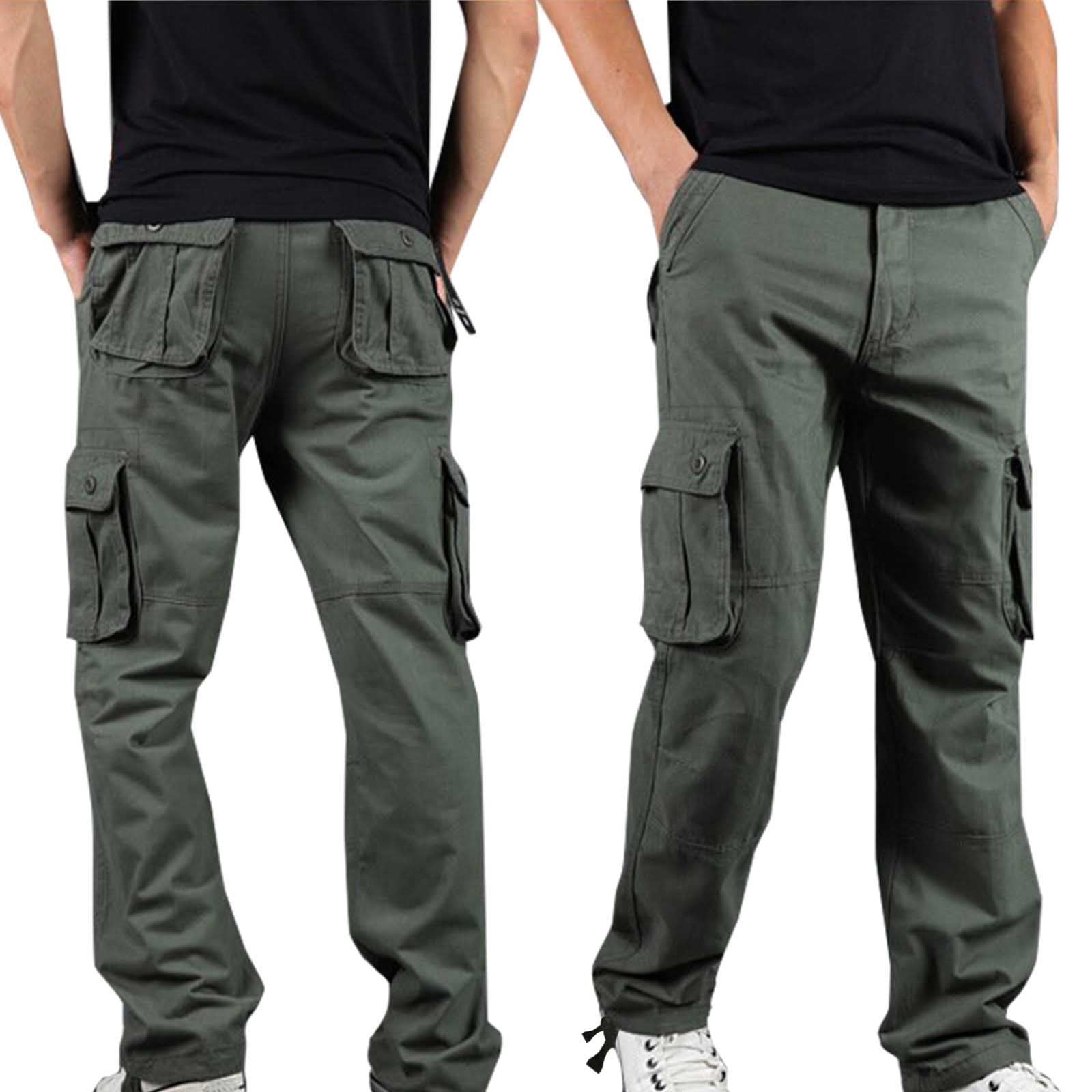 Hipattires Cargo Pants for Men with Pockets Mens Cargo Pants Big and ...