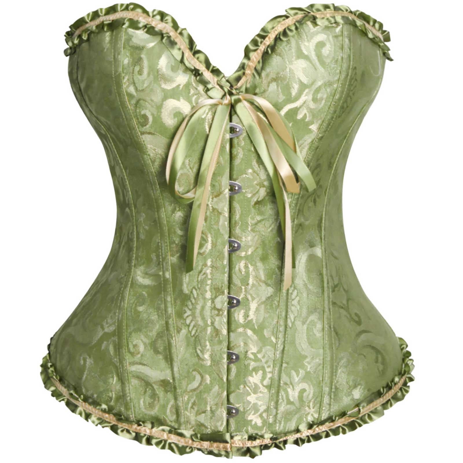 Hipattires Corset Tops for Junior Girls Night Out Lace Green Fashion ...