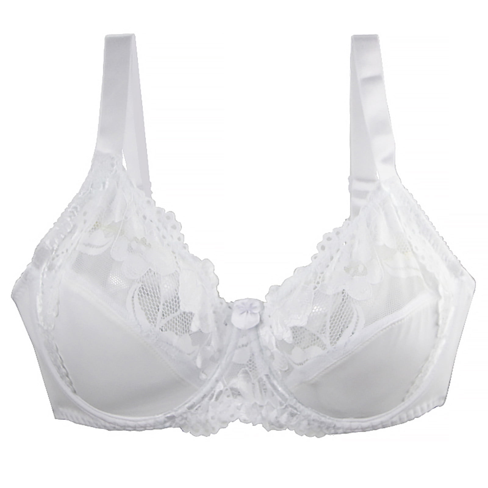 Gymvis Womens Underwire Bras Plus Size Push up Lightweight Bras for ...