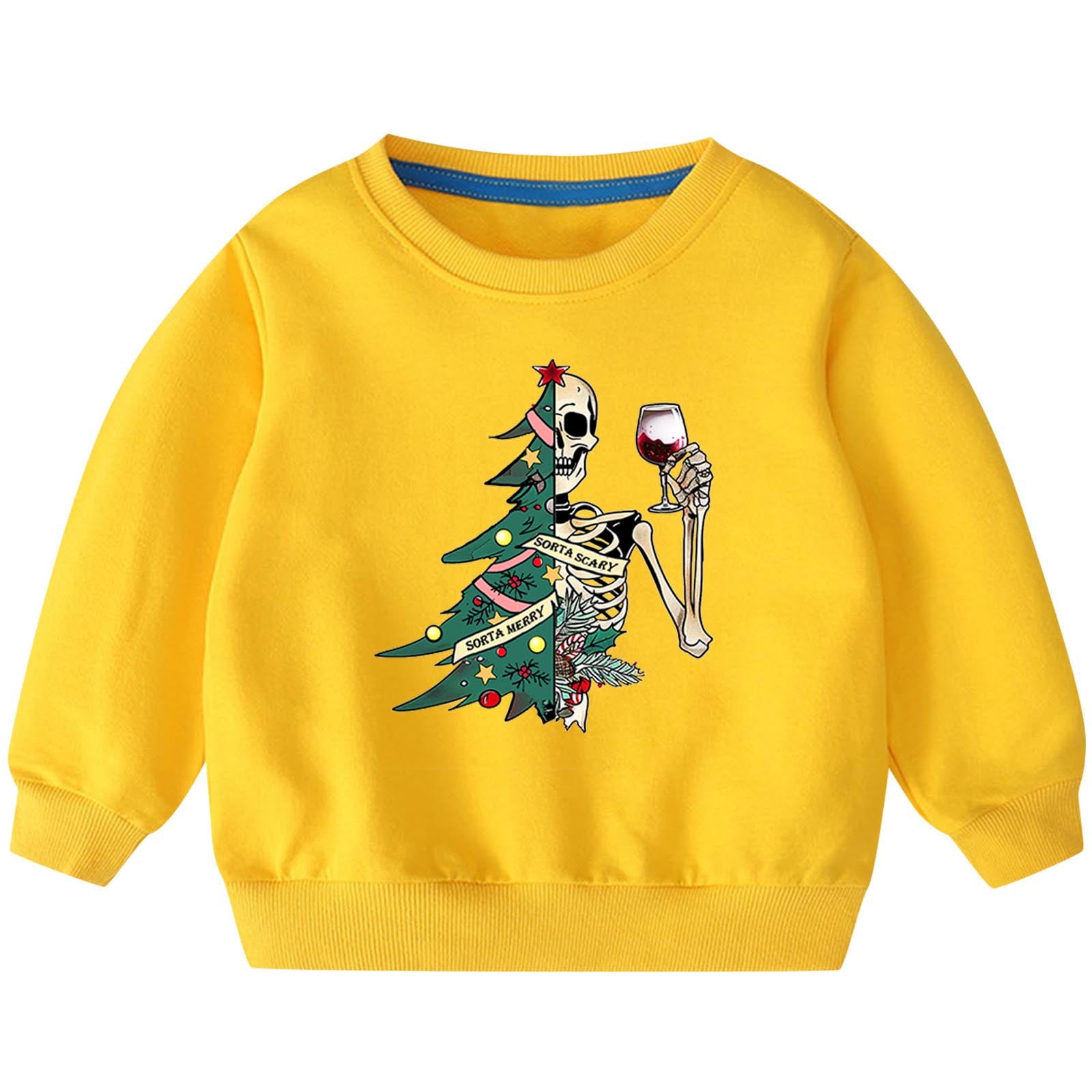Hipattires Yellow Toddlers Sweatshirts Cotton Comfortable Pattern ...