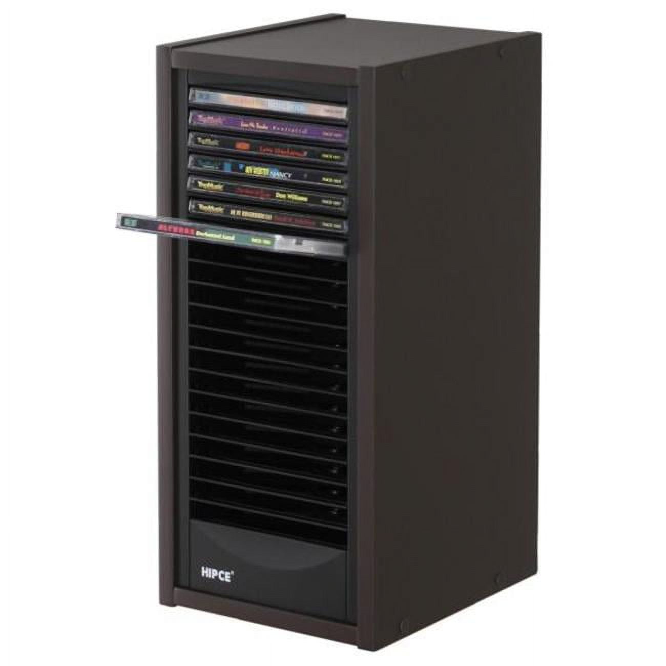 Hipce 2G-20 MC One Touch CD Tower, Mocha - 20 Capacity - Walmart.com