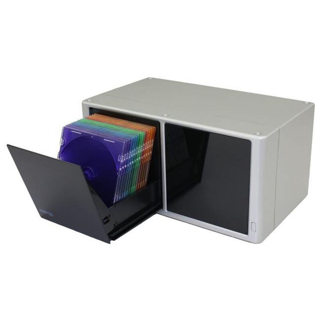 Hipce CDB-24 LS One Touch CD Box, Light Silver - 24 Capacity ...
