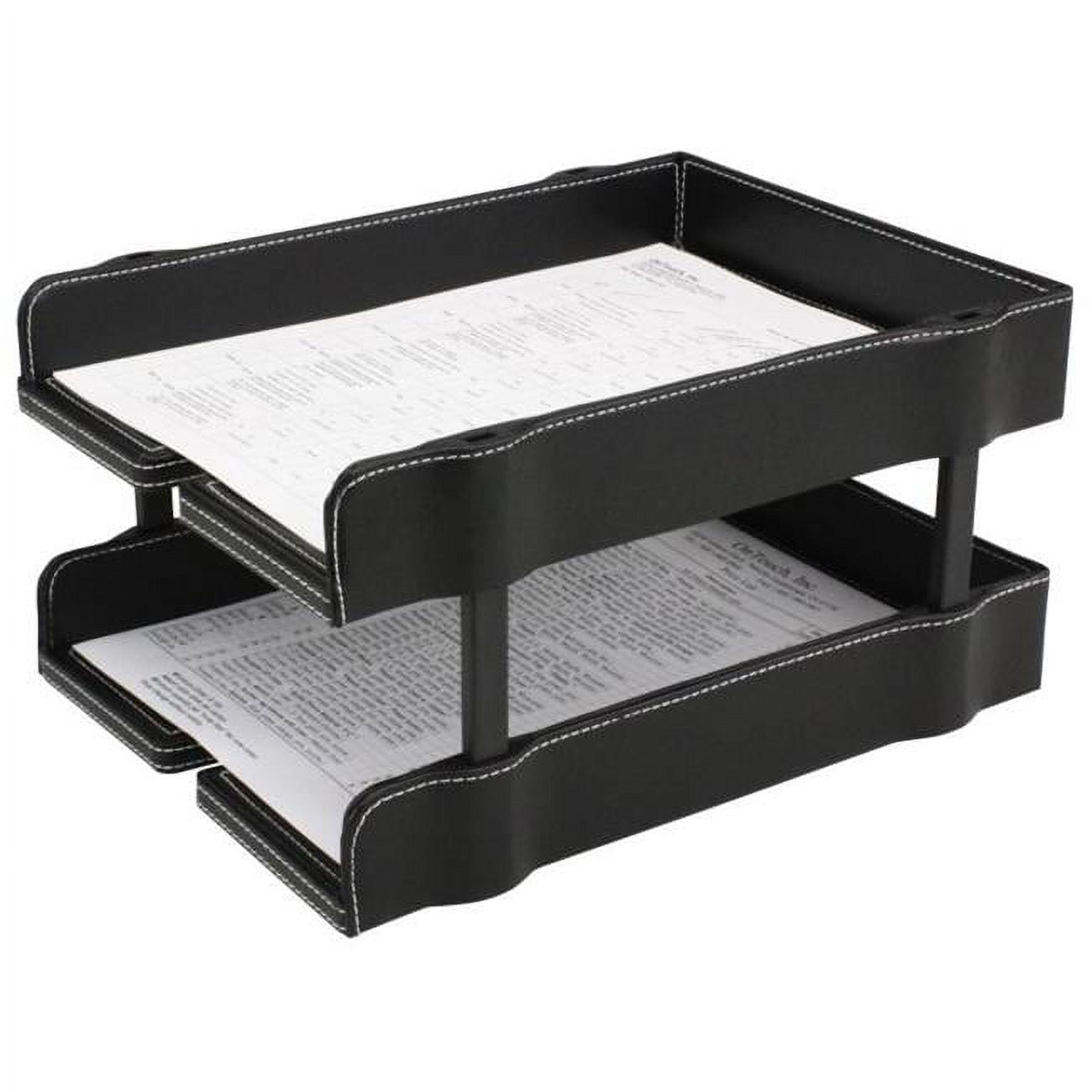 Hipce STT-02LT BK Letter & A4 Size Stackable Document Tray, Black ...