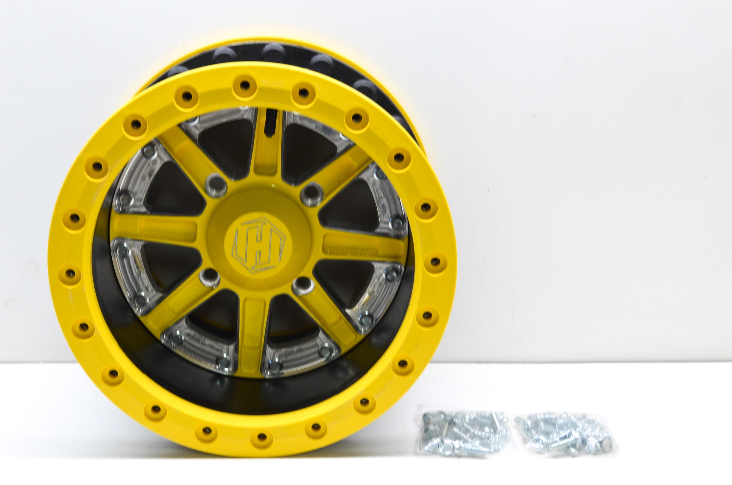 Hiper Sidewinder Aluminum 14'' 5+5 offset ATV Wheels 14x10 4/136 4/137 ...