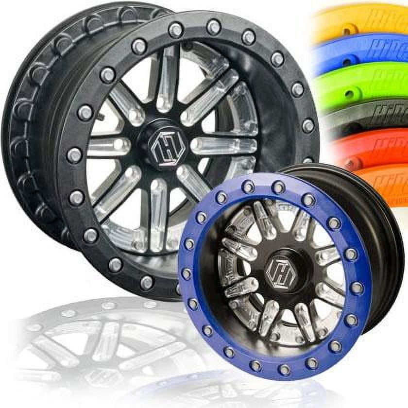 Hiper Wheel Sidewinder Wheels Black/Machined 12x5 - 2+3 Offset - 4/136 ...
