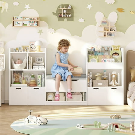 KidKraft Wooden Airplane Bookcase, 3 Shelves, Blue, Kids' Furniture ...