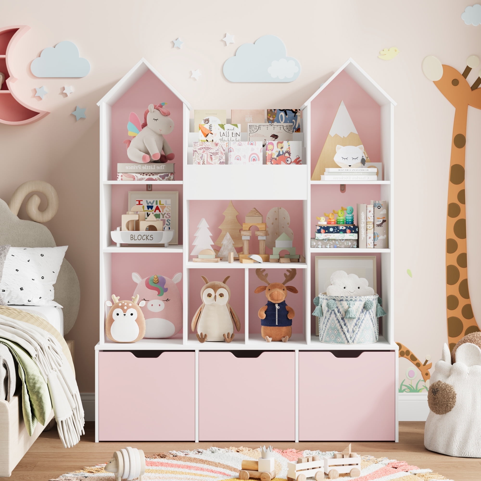 Hiphuta Kid’s Toy Storage Organizer with 3 Removable Drawers, Children ...