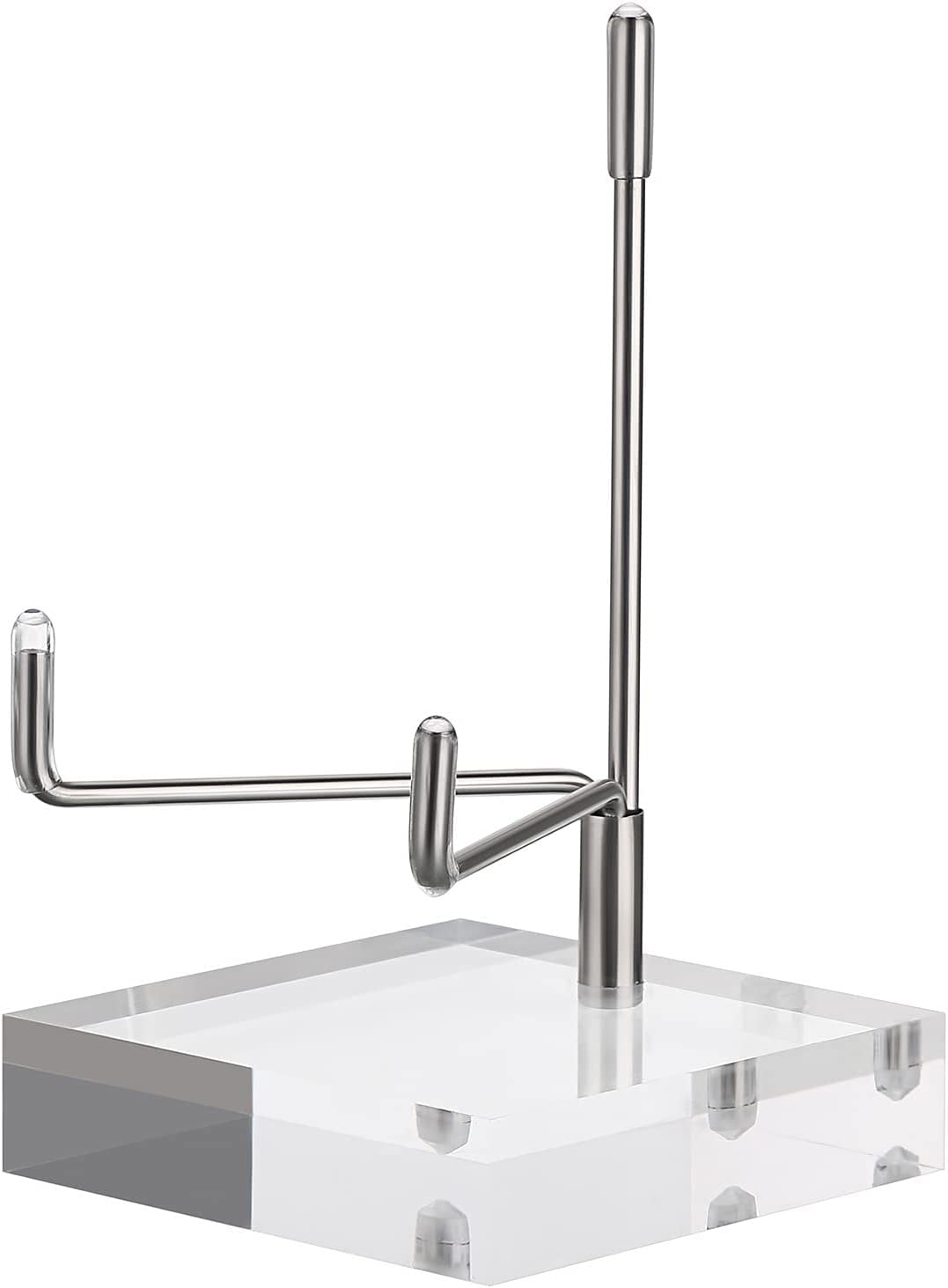 Hipiwe Clear Acrylic Display Stand Holder with Adjustable Metal Arms ...