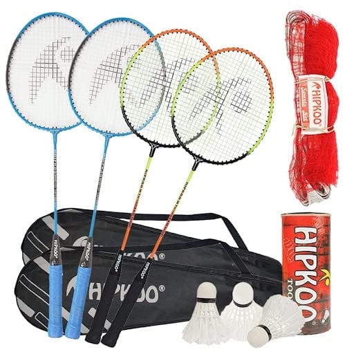 Hipkoo Sports Choice Aluminum Badminton Complete Racquets Set | Colour ...