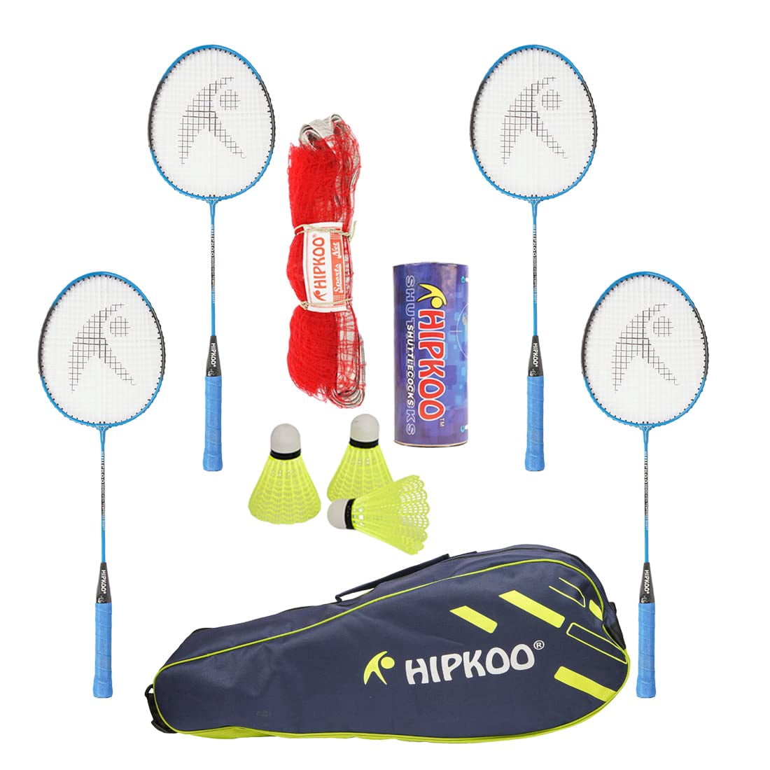 Hipkoo Sports Choice Aluminum Badminton Complete Racquets Set | Colour ...