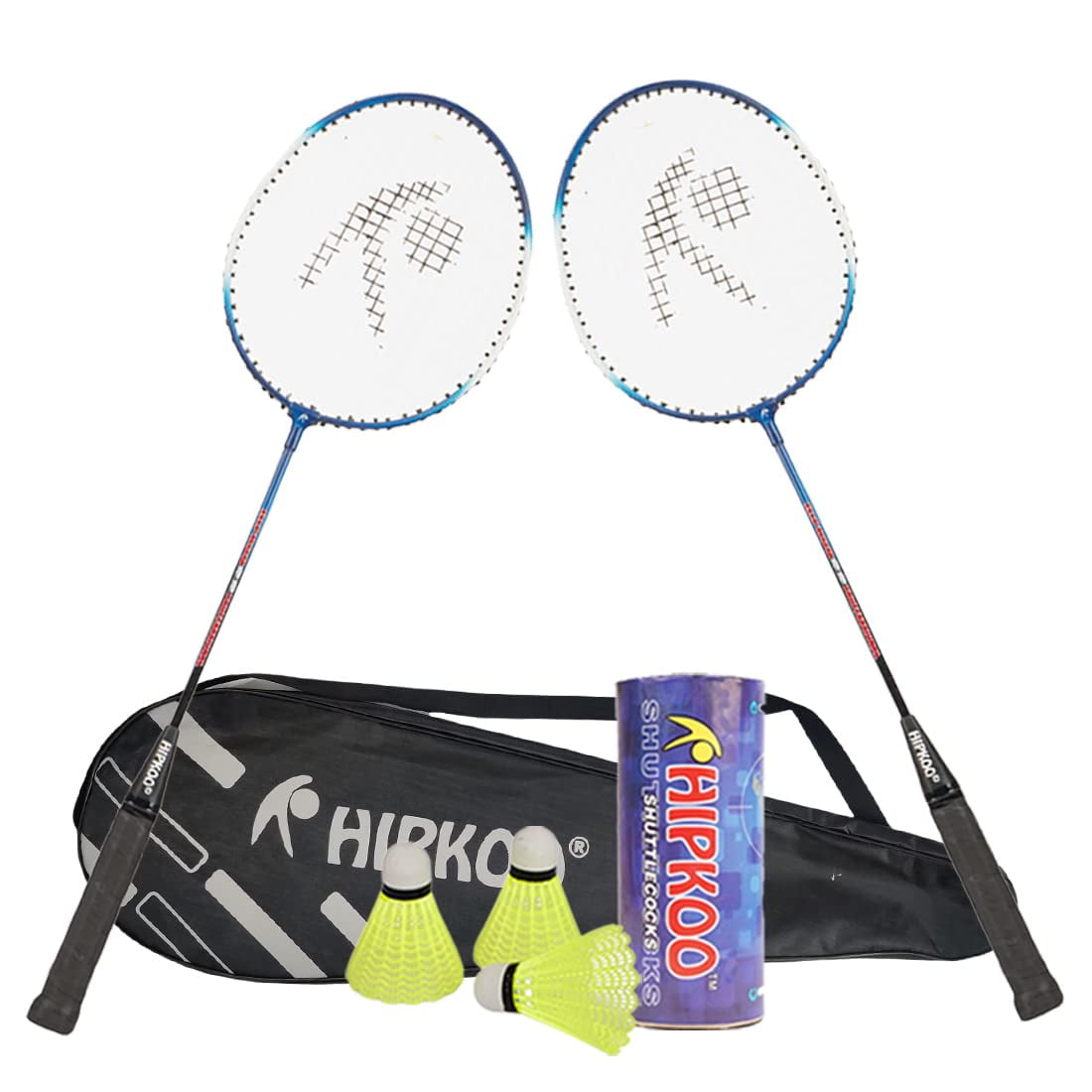 Hipkoo Sports Intact Aluminum Badminton Rackets Set Of 2 | Wide Body ...