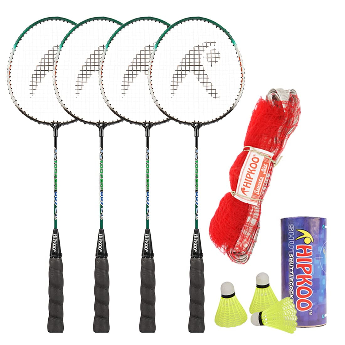 Hipkoo Sports Toofani 007 Aluminum Badminton Complete Racquets Set | 4 ...