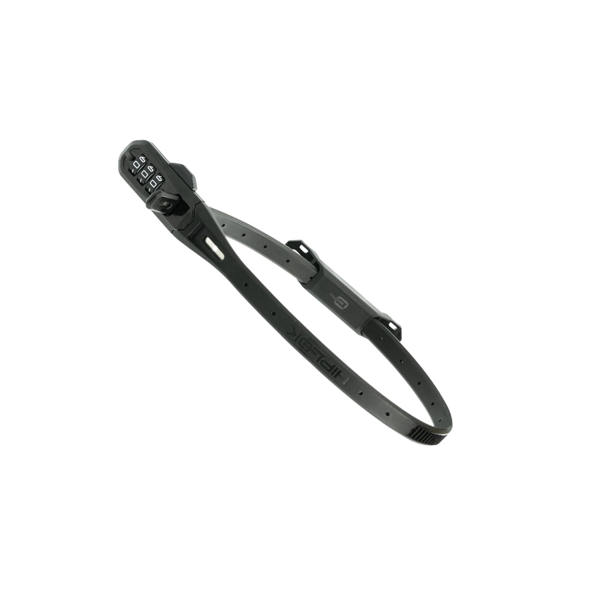 Hiplok Z LOK Combo Bike Lock/Motorbike Helmet Lock - Black. 3 Digit Code. Steel Core & 45cm ...