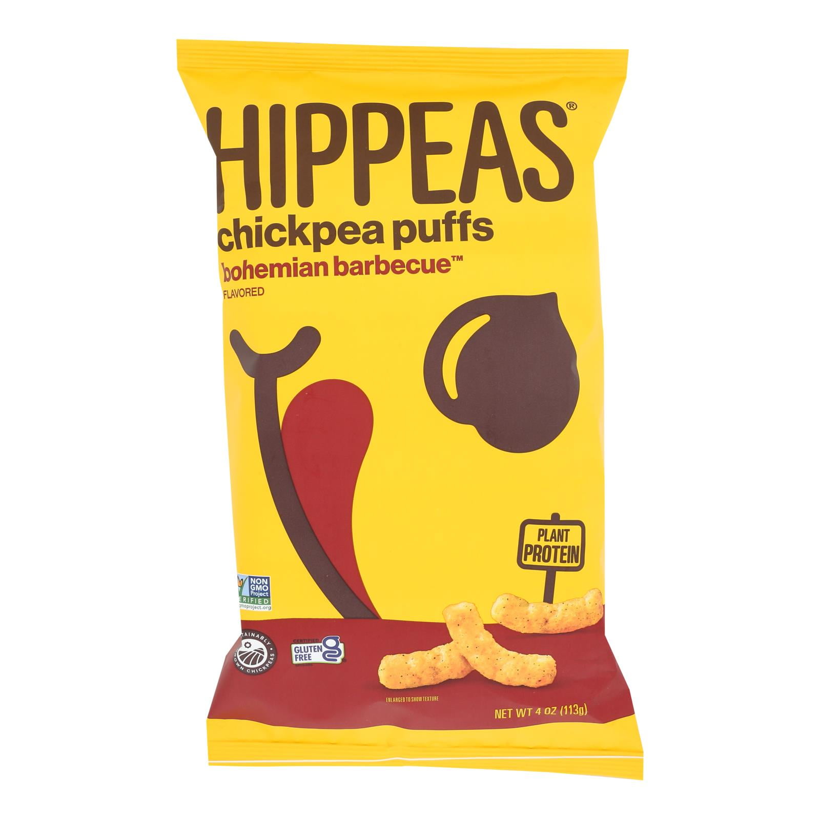Hippeas - Chickpea Puff Bohemian Barbecue - Case of 12-4 Ounce ...