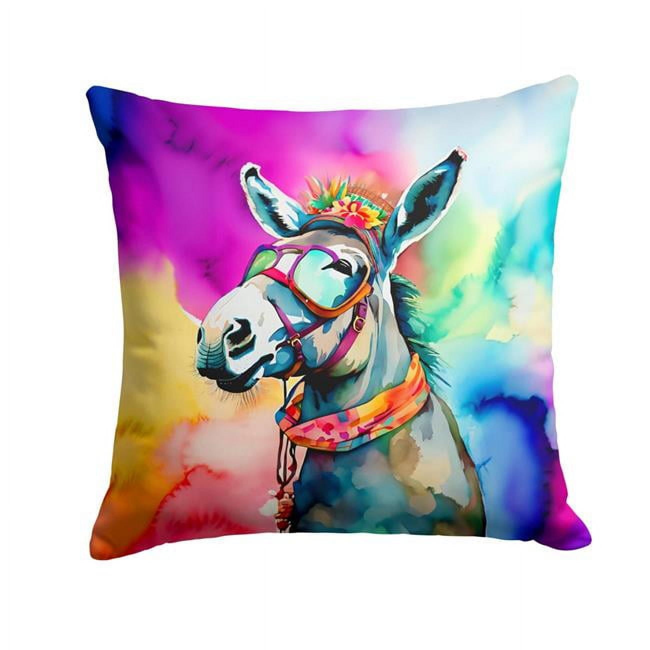 Hippie Animal Donkey Throw Pillow 18 in x 18 in - Walmart.com