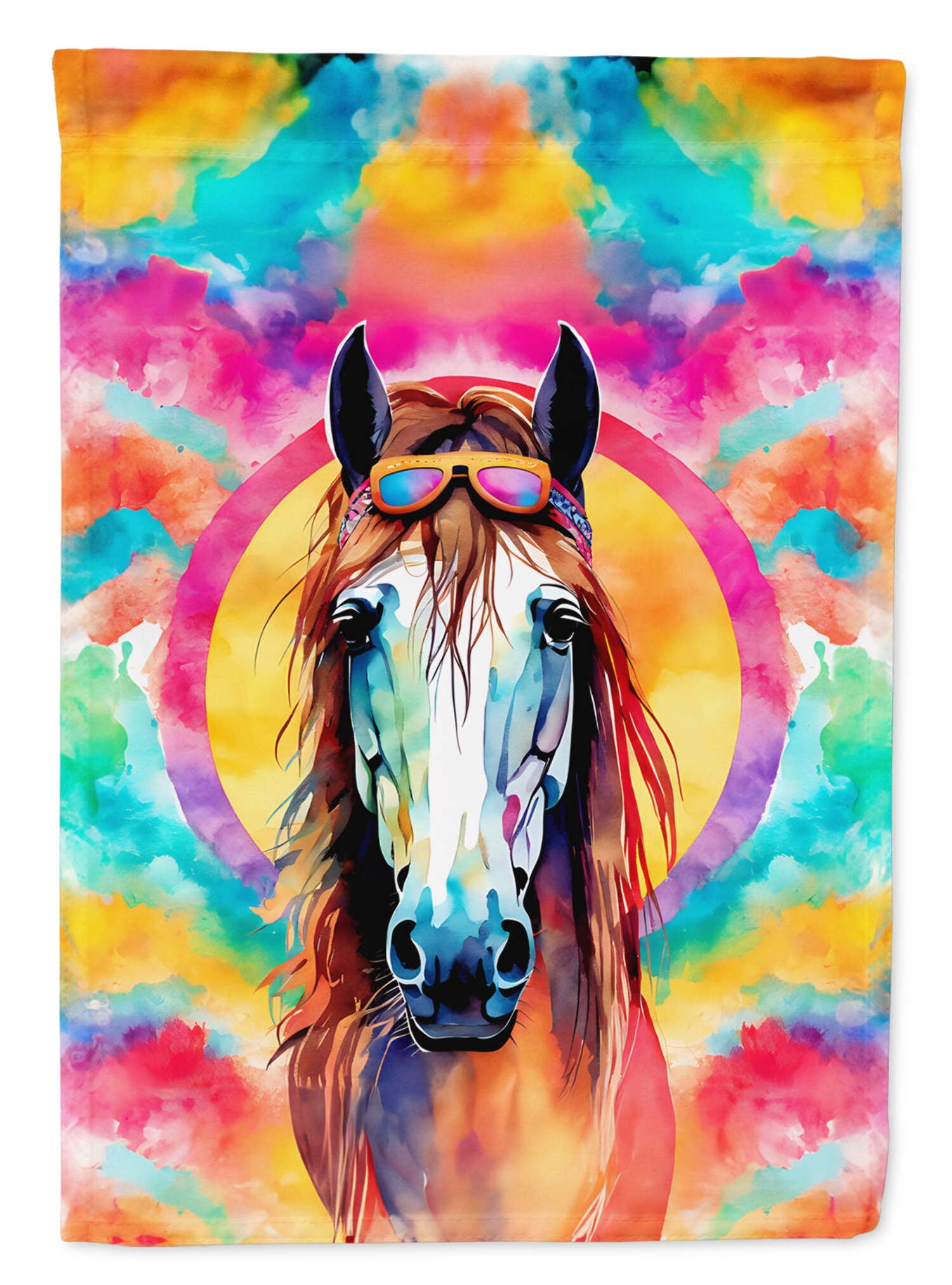 Hippie Animal Horse House Flag - Walmart.com