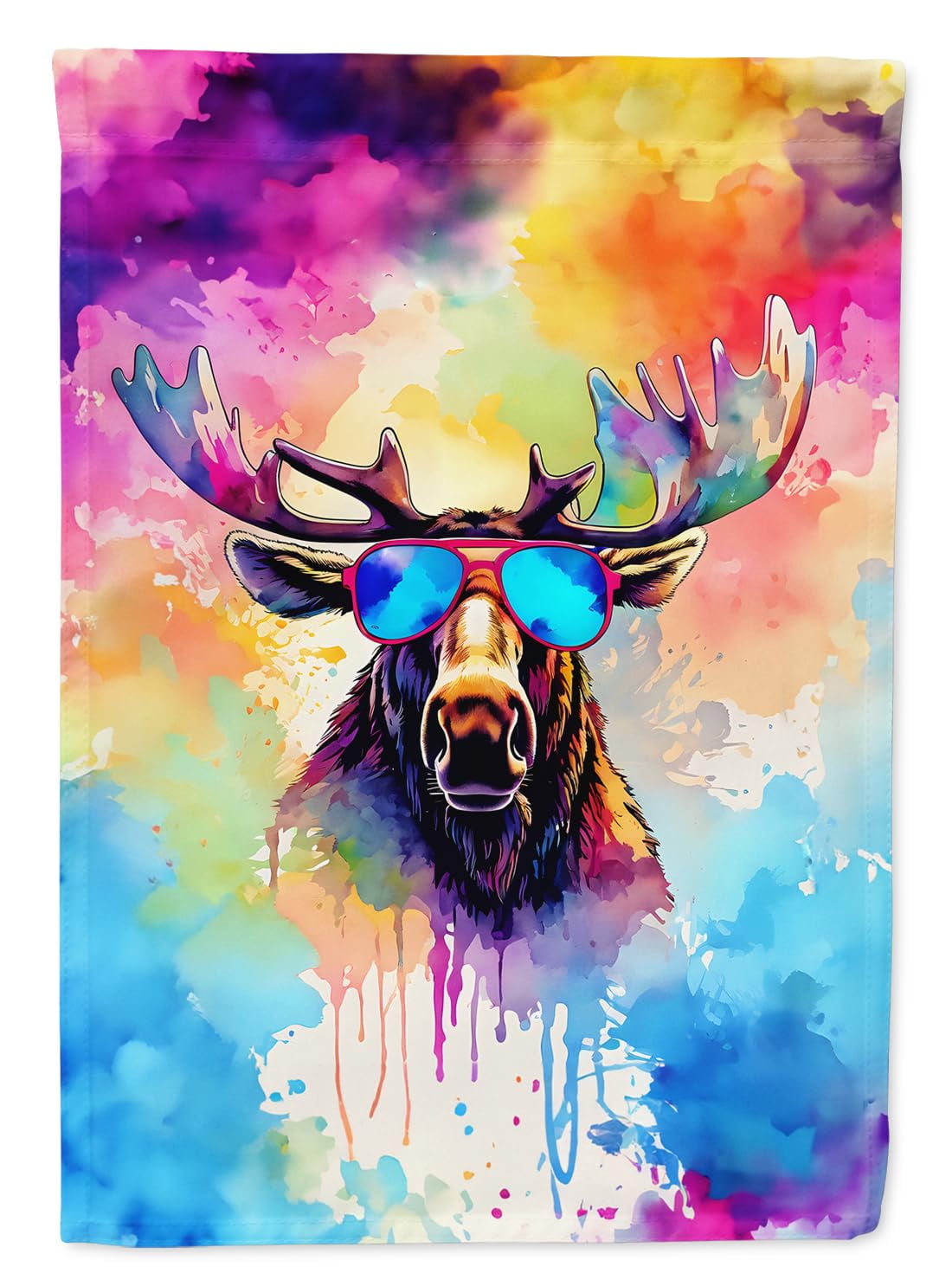 Hippie Animal Moose Garden Flag 11.25 in x 15.5 in - Walmart Business ...