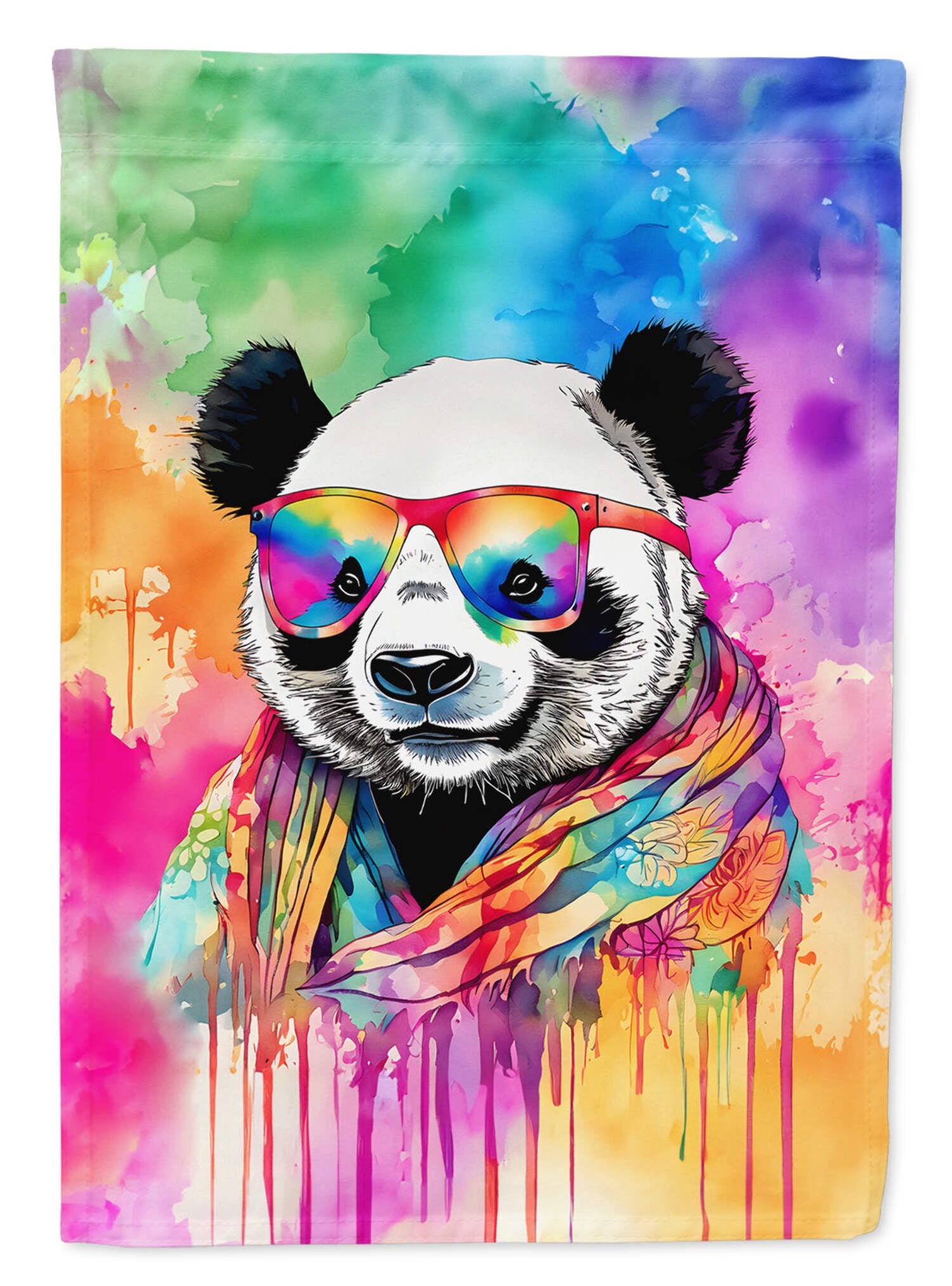 Hippie Animal Panda House Flag 28 in x 40 in - Walmart.com