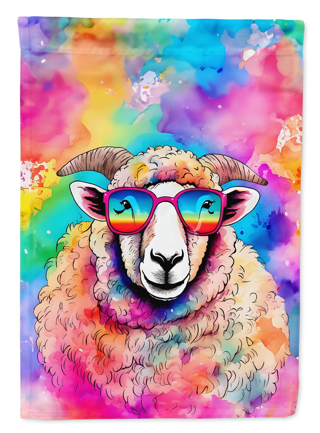 Hippie Animal Sheep Garden Flag 11.25 in x 15.5 in - Walmart Business ...