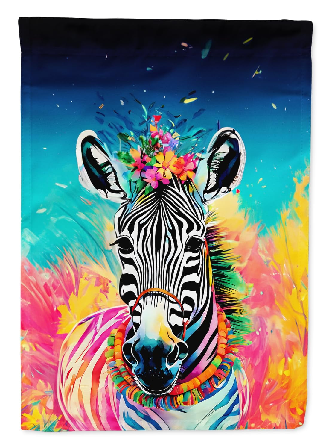 Hippie Animal Zebra Garden Flag 11.25 in x 15.5 in - Walmart Business ...