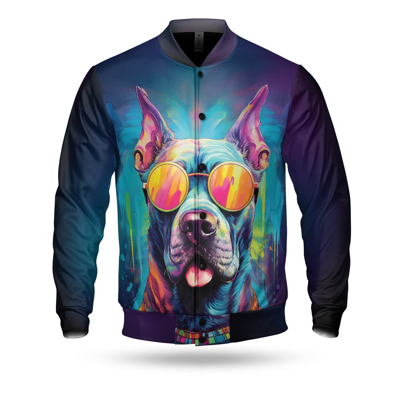 Hippie Cane Corso Portrait oil painting Watercolor Tie-dye Vintage All ...