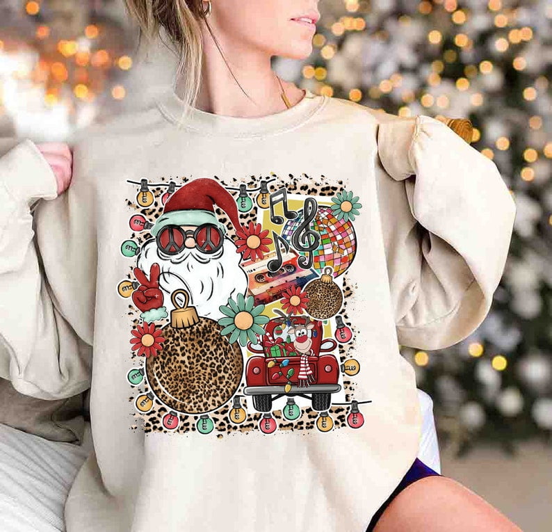 Hippie Christmas Christmas Funny Christmas Designs, Santa Hippie ...