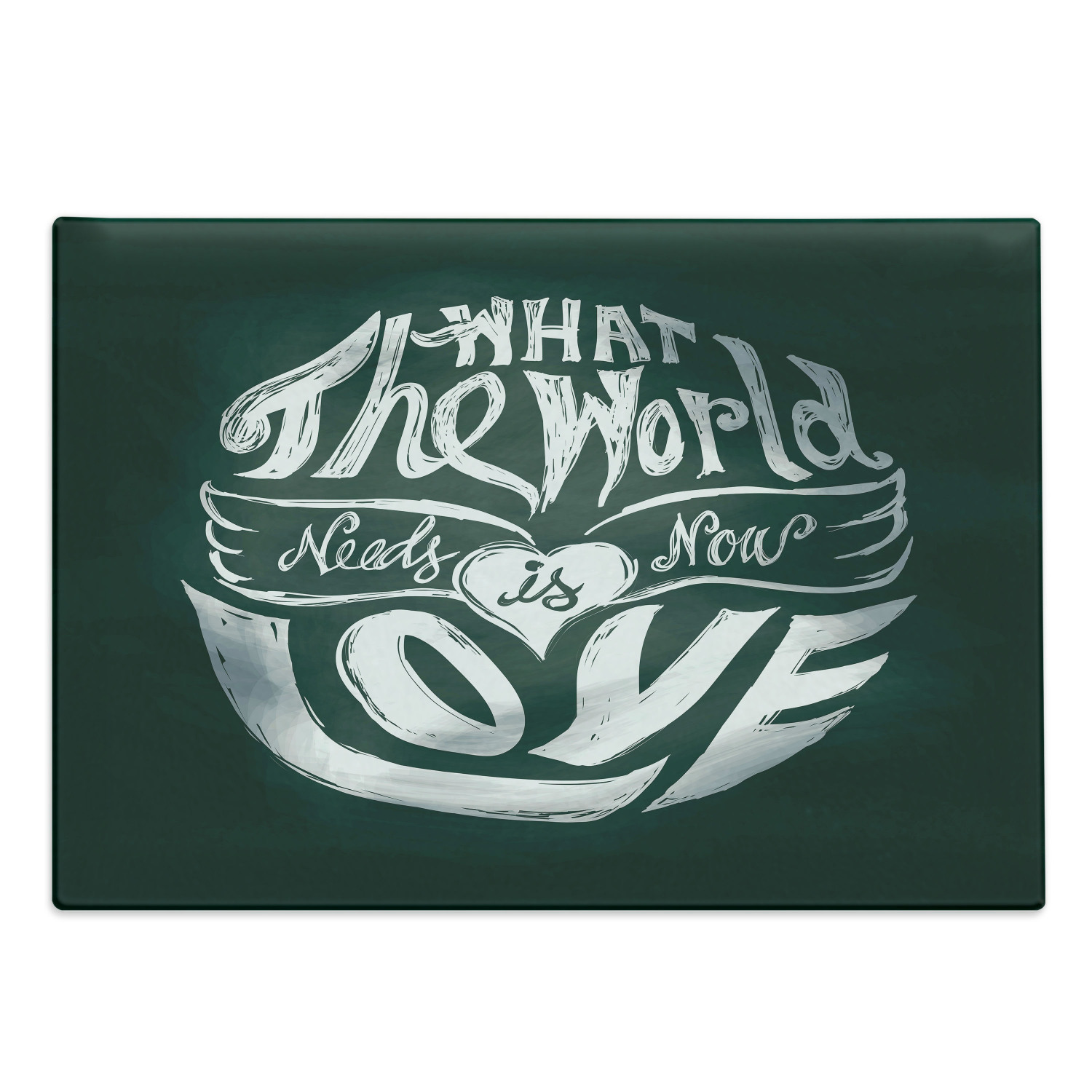 Hippie Cutting Board, What the World Needs Now is Love Words Lettering ...