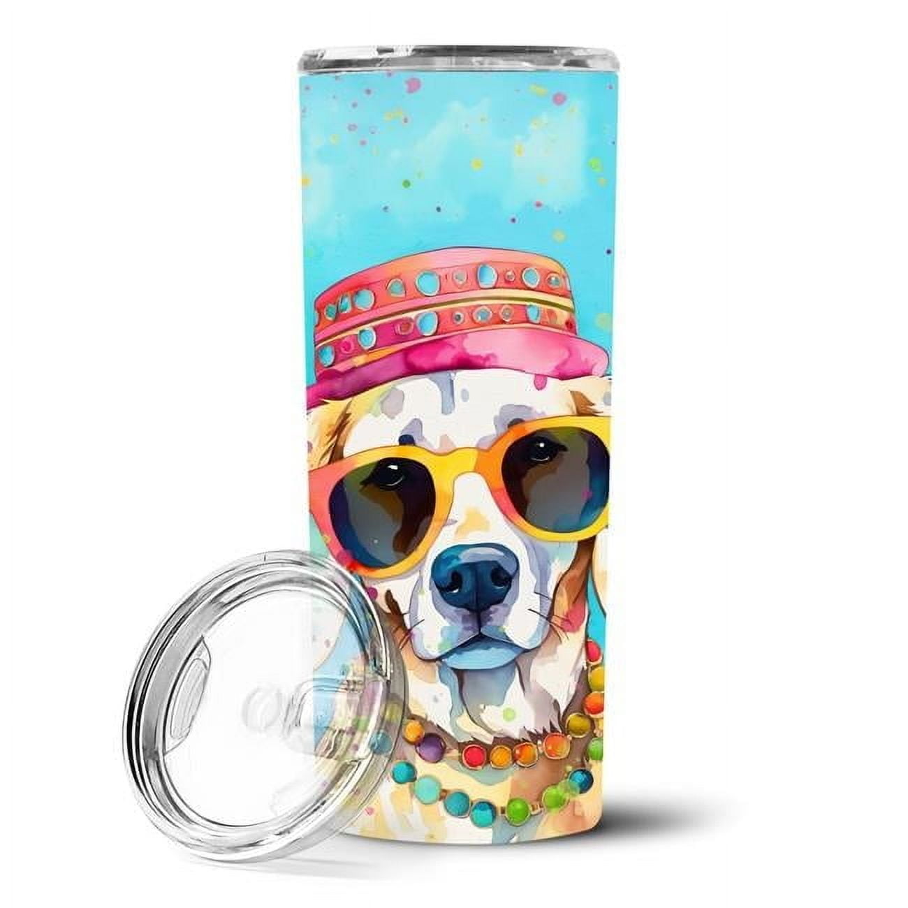 Carolines Treasures DAC2583TBL20 20 oz Hippie Dawg Stainless Steel ...