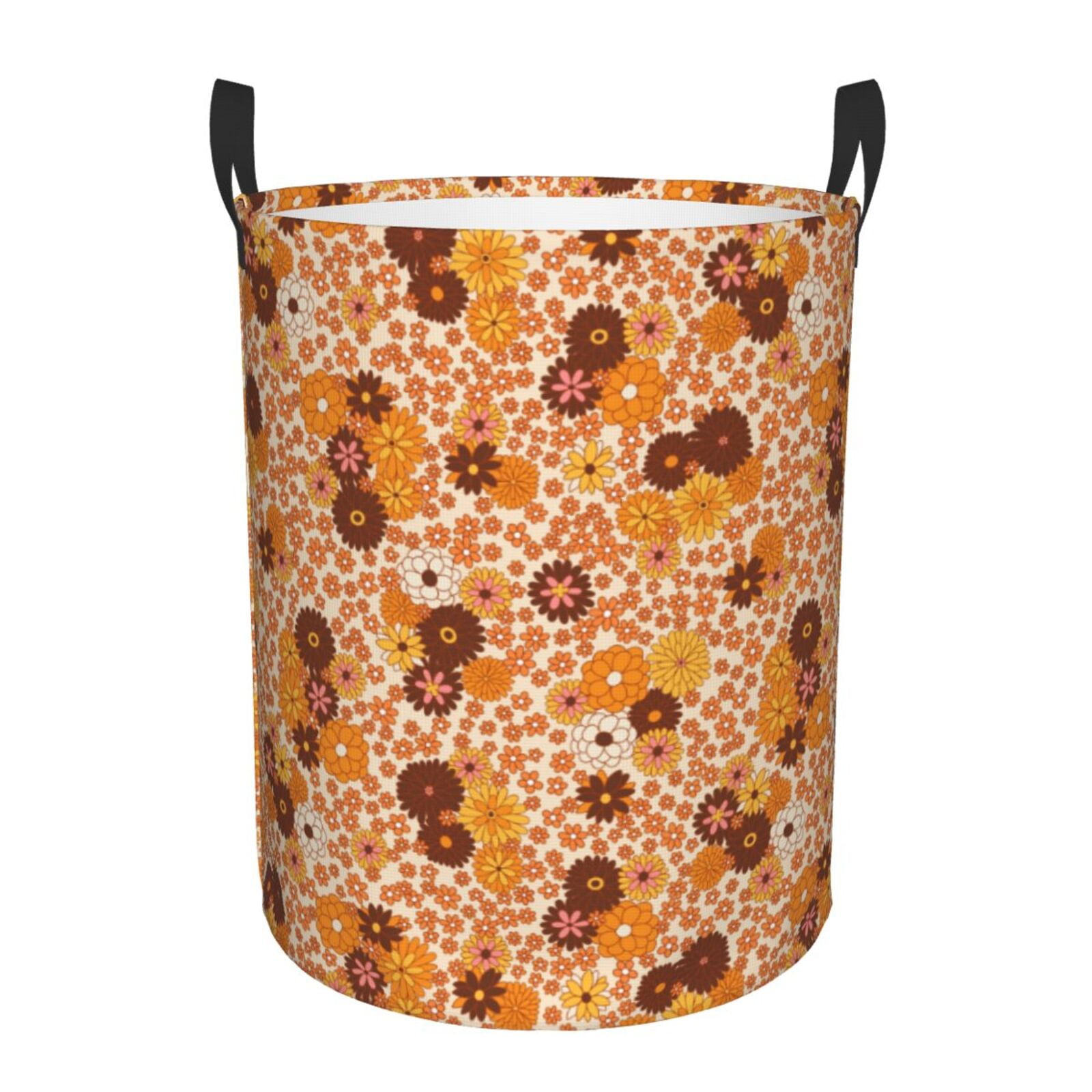 Hippie Ditsy Floral Laundry Basket, Laundry Hamper Waterproof Laundry ...