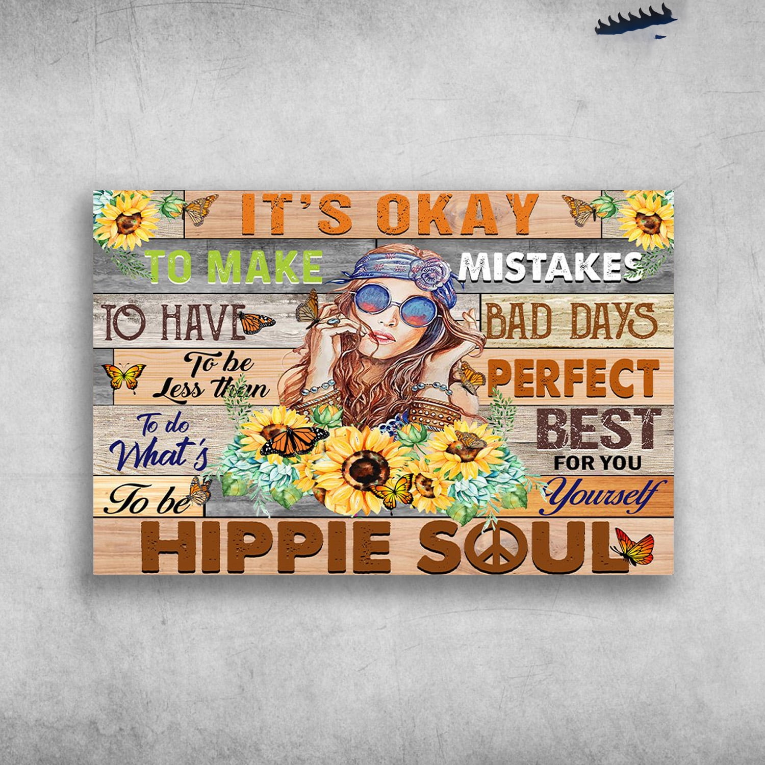 Hippie Girl And Butterfly - It's Okay To Make Mistakes, To Have Bad ...