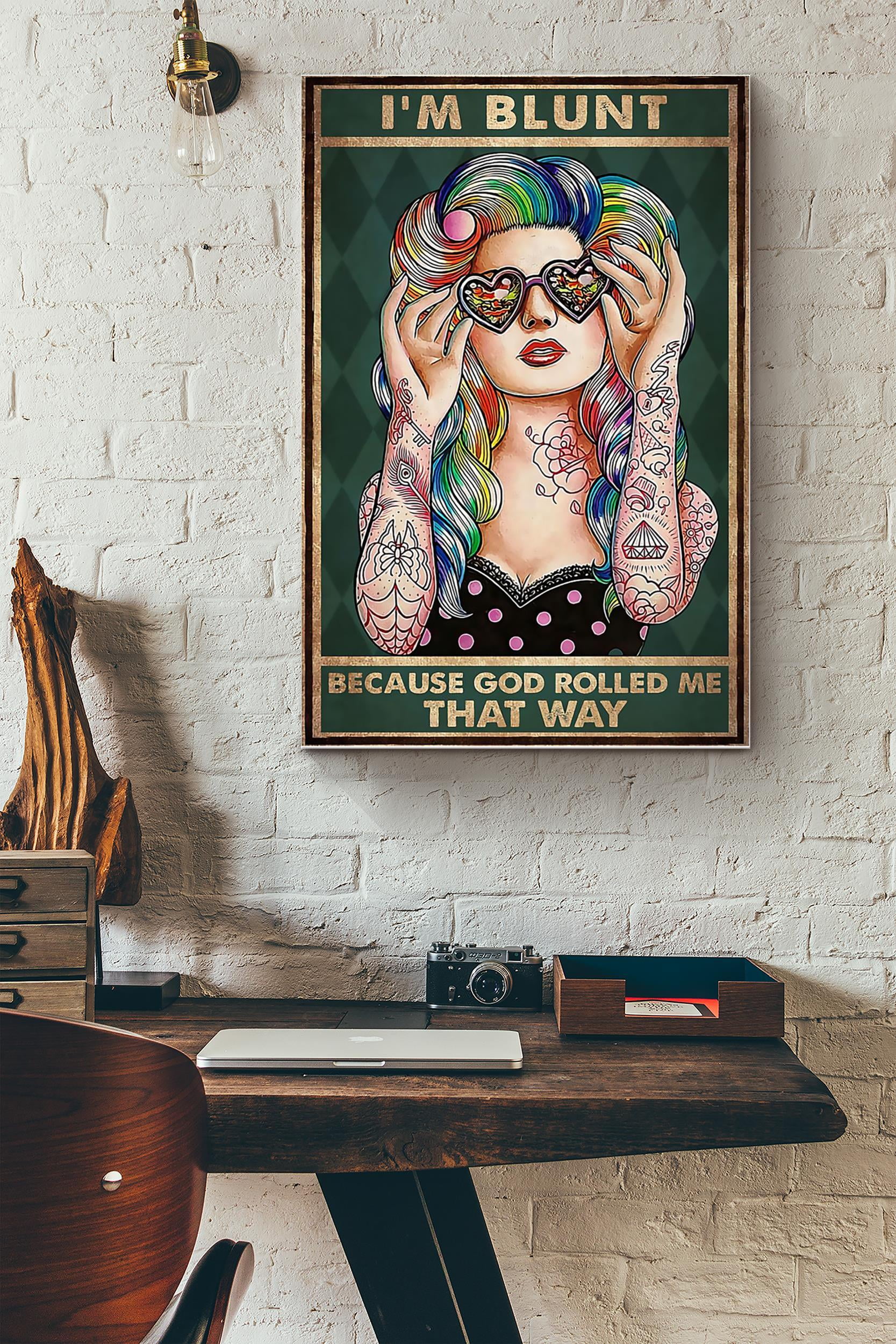 Hippie God Rolled Me That Way Unframed Poster 24 x 36 Inch Poster ...