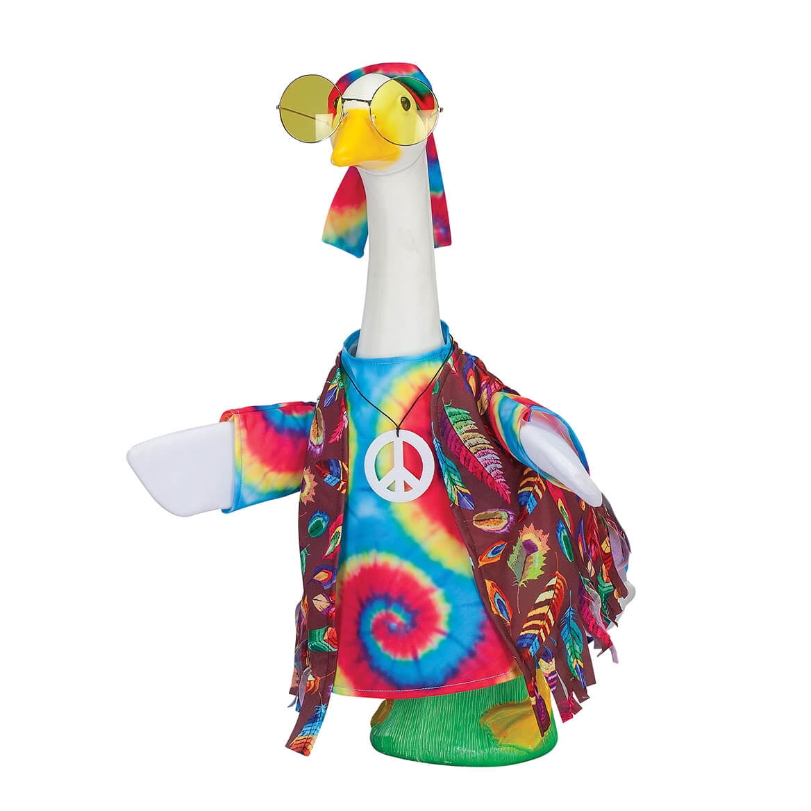Gaggleville Hippie Goose Outfit, Fits Large 23" H Statue, by Fox Valley ...