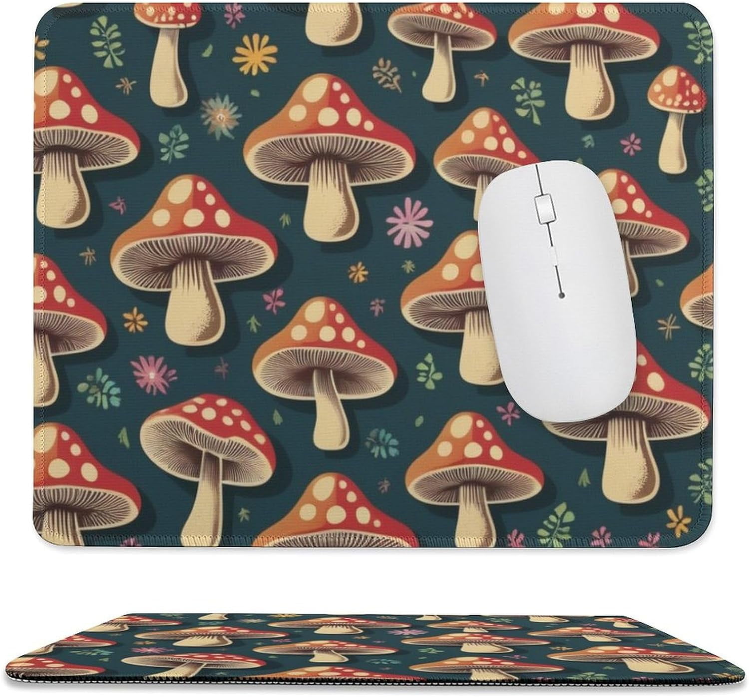 Hippie Mushroom Mouse Pad 9.8"x11.8", Rustic Mousepad for Laptop Gaming ...