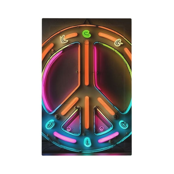 Hippie Neon Peace Sign Vintage No Device Blank Wall Plate 1 Gang ...