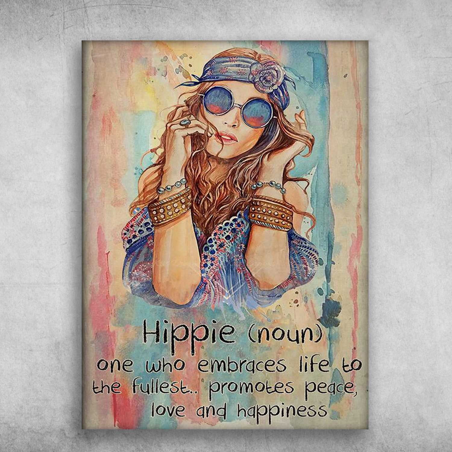Hippie Poster, Hippie Girl, Hippie Definition, One Who Embraces Life To ...
