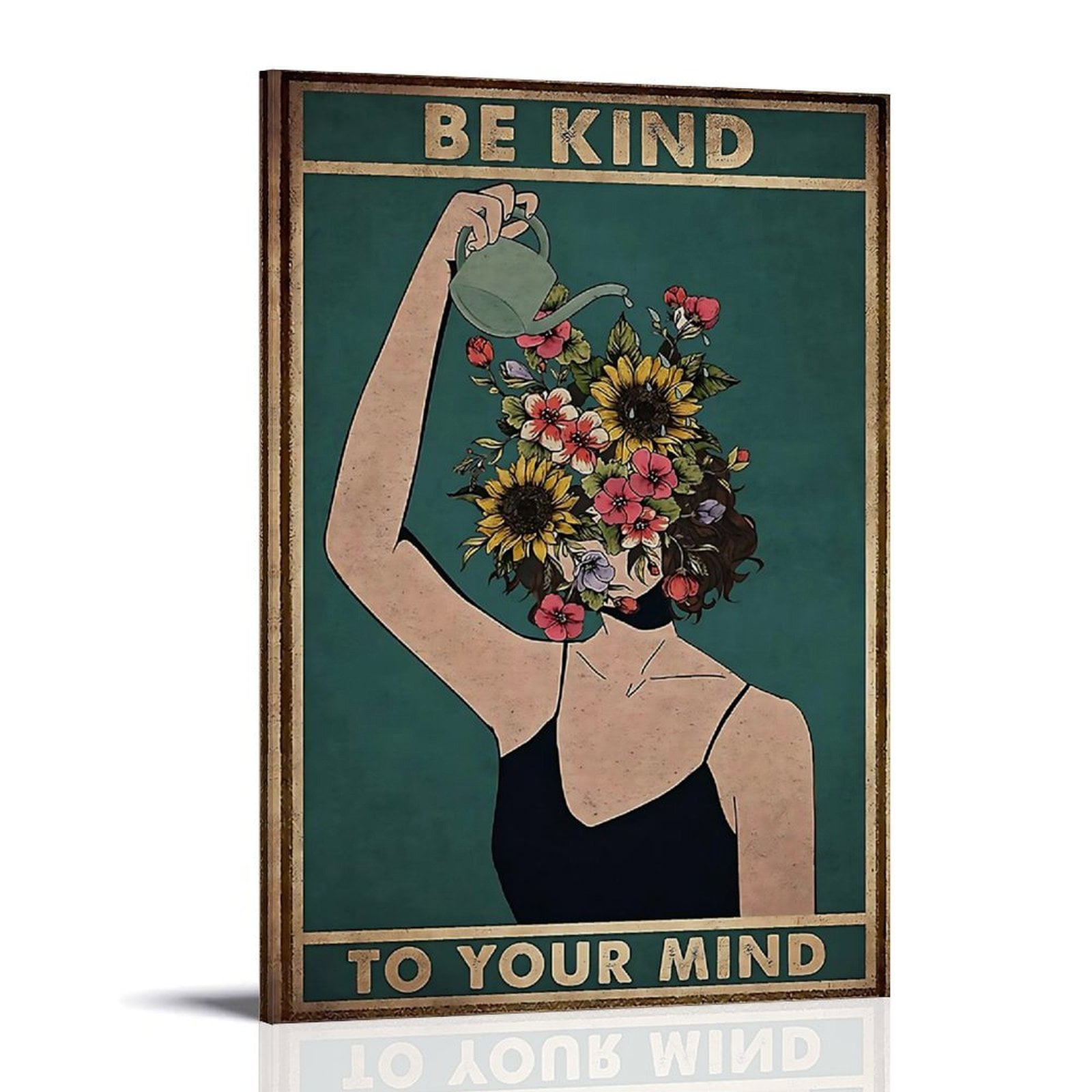 Hippie Room Decor Metal Vintage Tin Sign Be Kind to Your Mind Painting ...