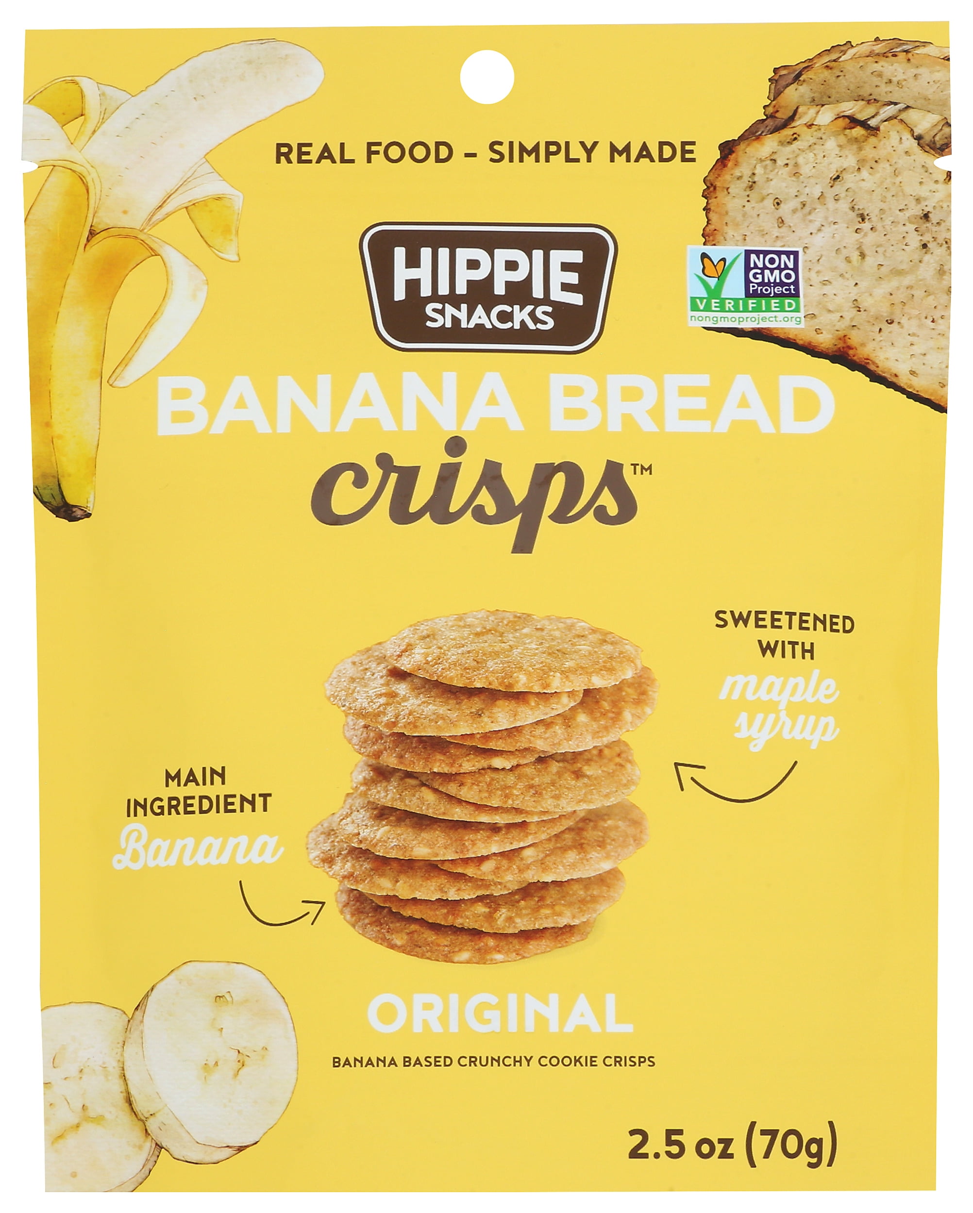 Hippie Snacks Hippie Snacks Banana Bread Crisps 2.5 Ounce Pack Of 8 ...