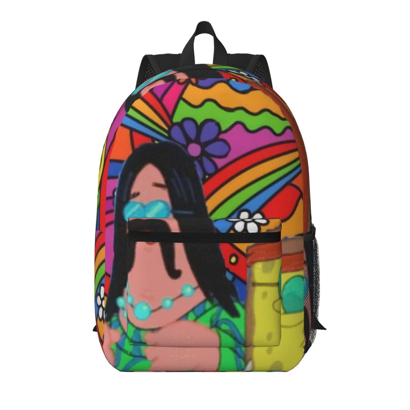 Hippie Spongebob Backpack, 17 "Backpack with Pockets Lightweight ...